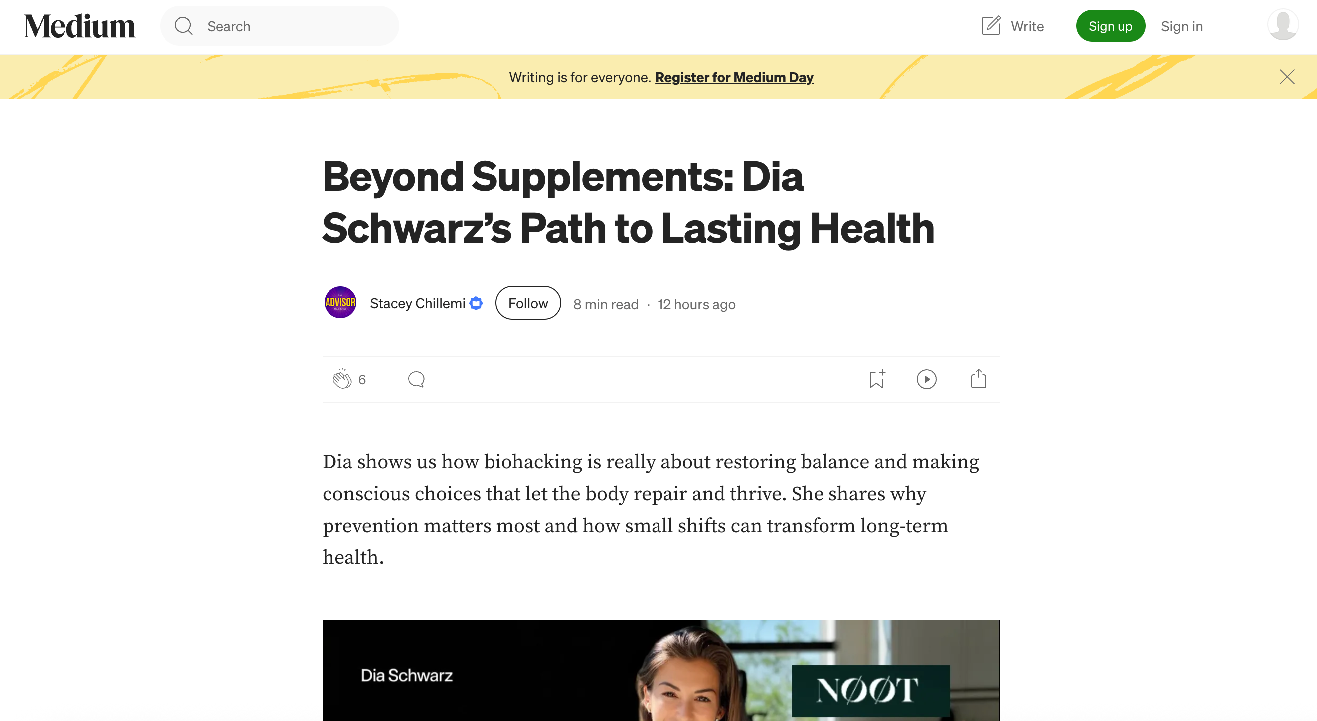 Beyond Supplements: Dia Schwarz’s Path to Lasting Health